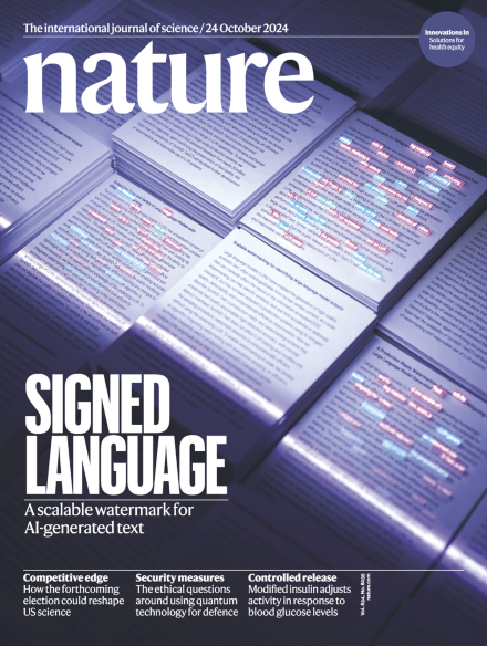 智源白羽中: "https://www.nature.com/articles/s41586-024-08025-…" - Link